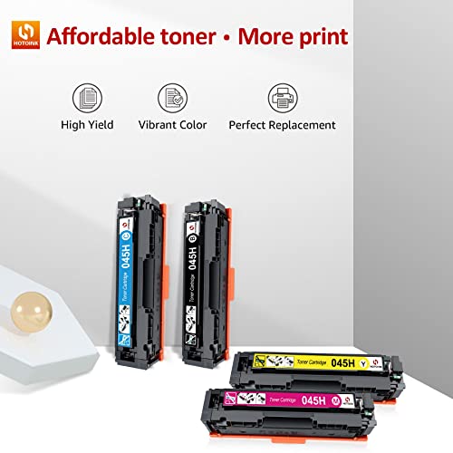 045H Toner MF634cdw Replacement for Canon 045H 045 Toner Cartridge CRG-045H for Canon Color ImageCLASS MF634Cdw MF632Cdw LBP612Cdw LBP612C MF632C 634C LBP612 MF632 MF634 Printer (4 Pack)