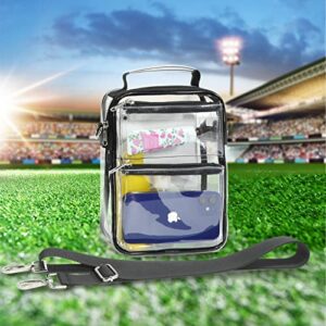 SPODEARS Clear Bag Stadium Approved Crossbody Purse, Small Clear Tote Bag for Stadium, Sports Events, Clear Bags for Concerts