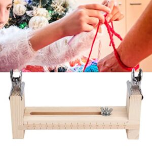 Sorandy Wood Bracelet Jig, Bracelet Braiding Tool, U Shape Paracord Bracelet Making Kit Hand Knitting Bracelet Jig with 2 Clamp for DIY Crafting, Clear Scale, Telescopic Adjustment