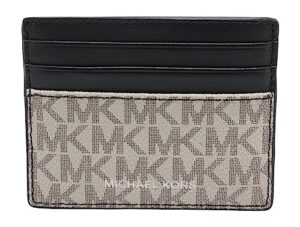 michael kors men's cooper tall card case wallet hemp/brown