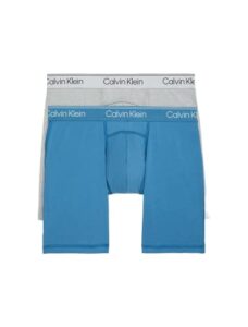 calvin klein men's active 2-pack boxer brief-amazon exclusive, midnight, athletic grey heather, large