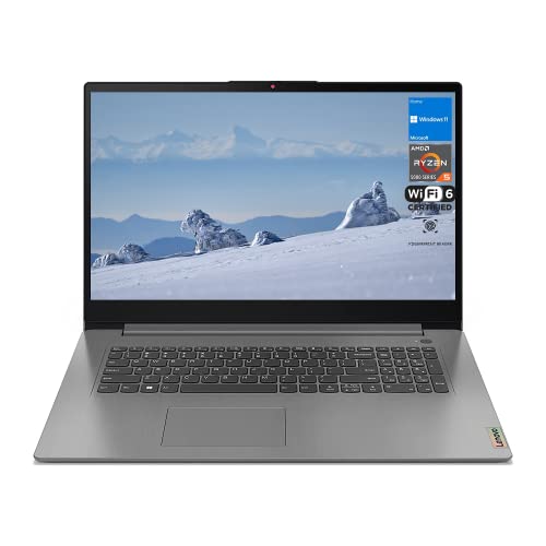 Lenovo IdeaPad 3 Laptop Computer, 17.3" FHD Screen, AMD Ryzen 5 5625U Processor, 16GB RAM, 1TB SSD, Media Card Reader, HDMI, HD Camera, Wi-Fi 6, Fingerprint Reader, Windows 11 Home