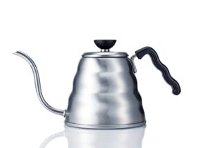 hario v60 "buono" drip kettle stovetop gooseneck coffee kettle 1.2l, stainless steel, silver