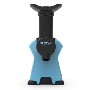 Drinkpod Frozay: Frozen Dessert Maker - Dairy-Free, Vegan Ice Cream, Soft Serve Frozen Yogurt, Fruit Sorbet, and Sherbet Machine with Simple One Push Operation With Recipe Book (Frozay Black)