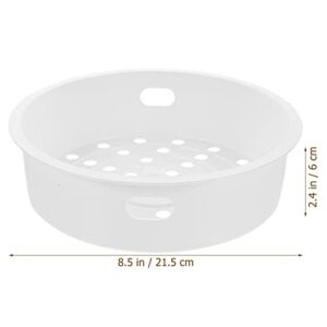 Steamer Basket Plastic Steaming Rack Vegetable Steamer 5L Steaming Stand for Rice Cooker Warmer Kitchen Cookware-8.5*2.4Inch