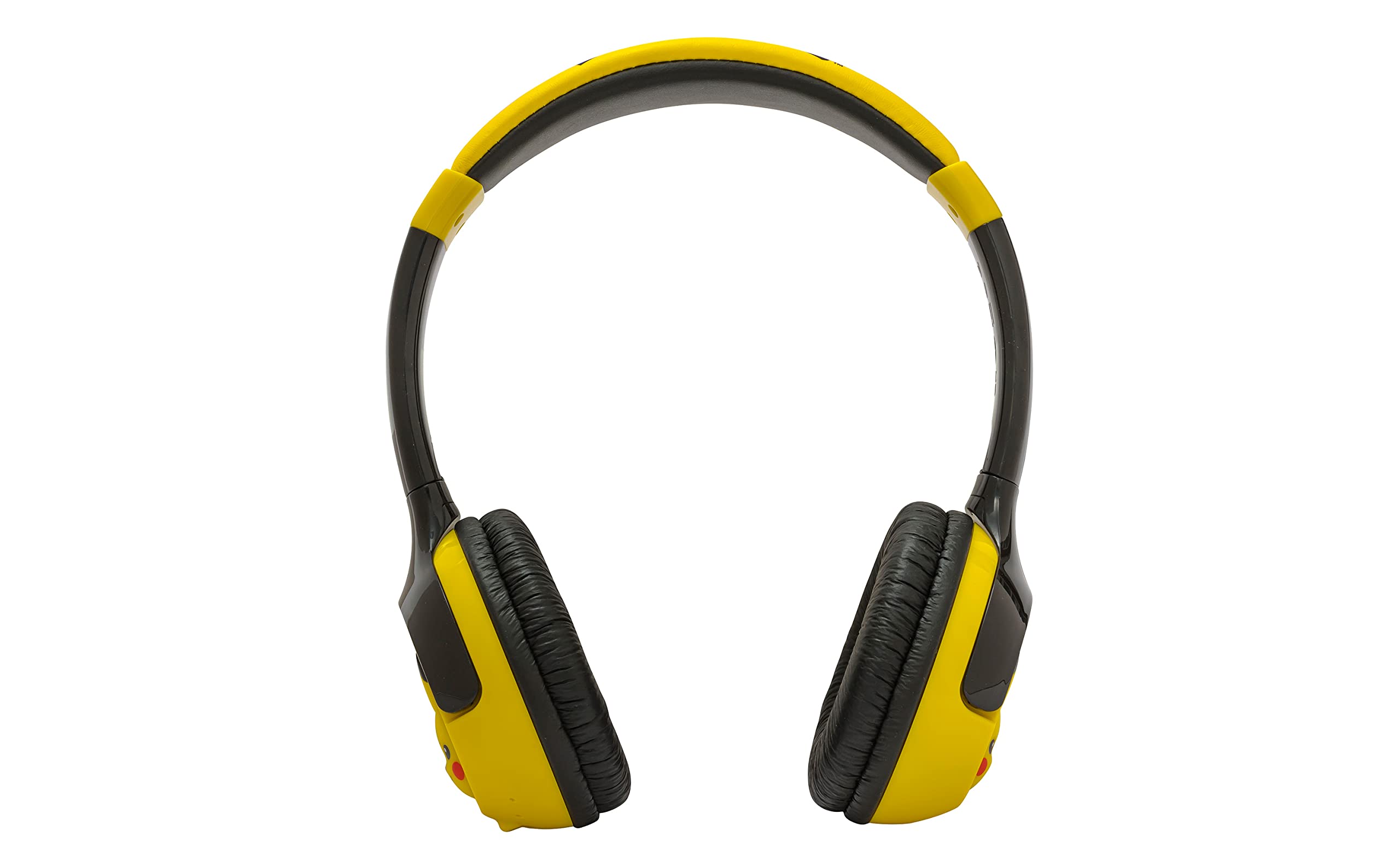 eKids Pokemon Pikachu Kids Bluetooth Headphones, Wireless Headphones with Microphone Includes Aux Cord, Volume Reduced Kids Foldable Headphones for School, Home, or Travel, Yellow