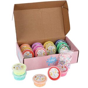 KMBTQRE 20pack Butter Slime Kit for Girl Boys, Party Favors, Stress Relief Toy, Stocking Stuffers for Kids 6 7 8 9 10 11 12 Years Old