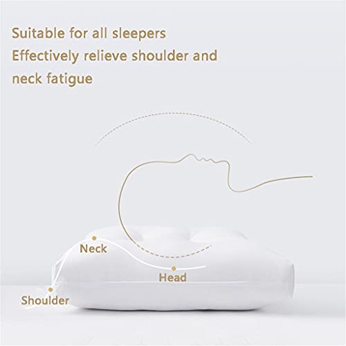 ZSEDP 1 Pair Pillow Sleeping Beding Pillows Comfortable Neck Shoulder Protection