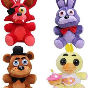 Mokorety FNAF Plushies Set,FNAF Plushies,FNAF Plush,FNAF Security Breach Plushies Set for Game Fans (Classic)