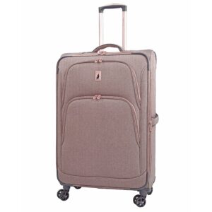 london fog yorkshire 28" expandable spinner rose charcoal