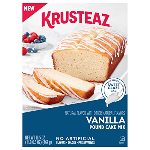 Krusteaz Vanilla Pound Cake Mix, 16.5 oz Box (12 Pack)