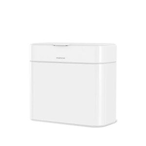 simplehuman compost caddy, detachable and countertop bin, 4 liter / 1.06 gallon, white