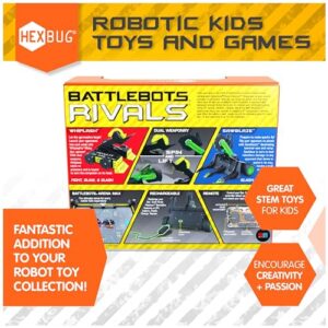 HEXBUG BattleBots Rivals Platinum (Whiplash & Sawblaze), Remote Control Robot Toys for Kids, STEM Toys for Boys and Girls Ages 8 & Up, Batteries Included