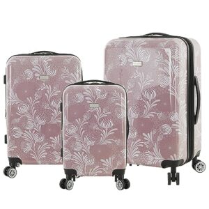 travelers club bella caronia deluxe luggage & travel set, selva, 3 piece set