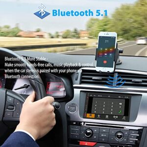 [Upgrade] Wireless CarPlay/Android Auto, 7 Inch Double Din Car Stereo with LCD Touchscreen, FM/AM Radio with Bluetooth 5.1 Handsfree, Type-C Charge, Phone-Link, HD Whaterproof Backup Camera