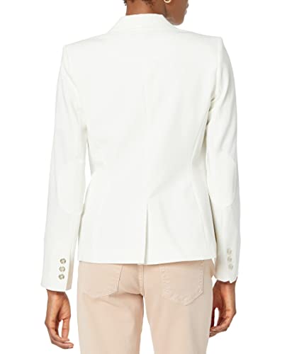 Tommy Hilfiger Women's Blazer – Business Jacket with Flattering Fit and Single-Button Closure, Ivory, 12