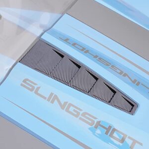 a & utv pro center hood vent accent for 2017-2023 polaris slingshot slr s gt r, carbon fiber style turbo hood panel trim exterior accessories, replace oem # 5452300, 1pc