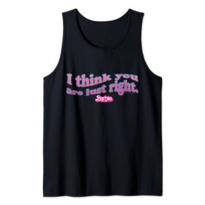 Barbie The Movie - You're Just Right Tank Top