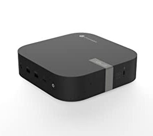 ASUS Chromebox 5 with Intel® Celeron 7305 Processor, 4GB Memory, M.2 128G NVMe SSD, Dual HDMI, one DP, Gigabit LAN, WiFi 6E, Thunderbolt ™ 4, Chrome OS, VESA Mount,Black