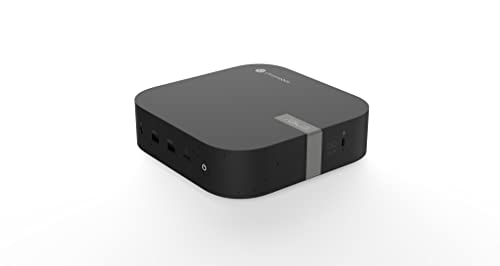 ASUS Chromebox 5 with Intel® Celeron 7305 Processor, 4GB Memory, M.2 128G NVMe SSD, Dual HDMI, one DP, Gigabit LAN, WiFi 6E, Thunderbolt ™ 4, Chrome OS, VESA Mount,Black