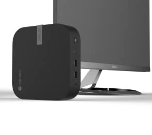 ASUS Chromebox 5 with Intel® Celeron 7305 Processor, 4GB Memory, M.2 128G NVMe SSD, Dual HDMI, one DP, Gigabit LAN, WiFi 6E, Thunderbolt ™ 4, Chrome OS, VESA Mount,Black