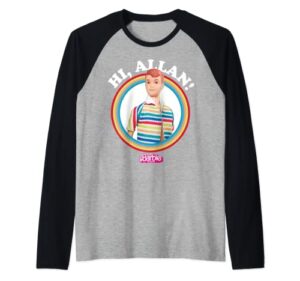 barbie the movie - hi allan raglan baseball tee