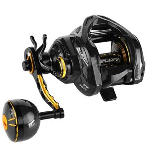 lixada baitcasting reel carbon fiber 6+1bb high speed 6.3: 1 gear ratio, baitcaster reel magnetic brake system fishing reel for sea/lake/boat fishing, 9.1oz lightweight