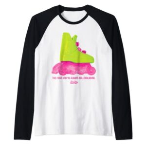 Barbie The Movie - Rollerblading Barbie Raglan Baseball Tee