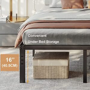 Artimorany California-King-Platform-Bed-Frame, 18 Inch Heavy Duty Metal Mattress-Foundation, No Box Spring Needed, Steel Slat Support 3500 lbs, Noise-Free, Easy Assembly, Black