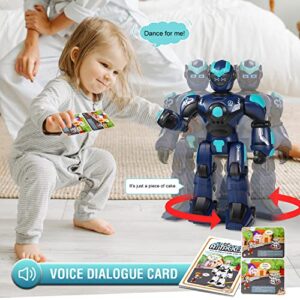 FUUY Large Smart Robot Toy for Boy and Girls 17inch Interactive Robots Kids Toys with Voice Control & Gesture Sensing Programmable Music LED Dance Moonwalk Birthday Gift Present Kid 3 4 5 6 7 8-12