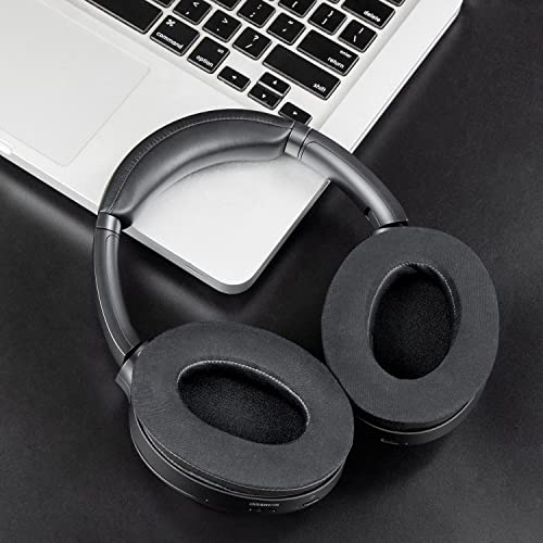 SOULWIT Cooling-Gel Replacement Earpads for Sony WH-1000XM3 (WH1000XM3) Over-Ear Headphones, Ear Pads Cushions with High-Density Noise Isolation Foam, Added Thickness - Black