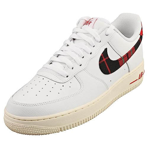 Nike Air Force 1 '07 3, Men's Basketball Shoes, White University Red, 7 US