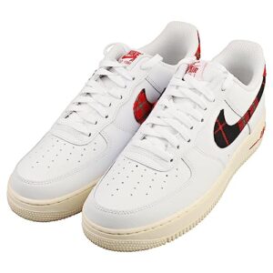 Nike Air Force 1 '07 3, Men's Basketball Shoes, White University Red, 7 US