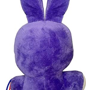 ULTHOOL FNAF Withered Purple Bunny Plush Toys, 11 Inches FNAF Security Breach Bonnie Doll, Collectible Nightmare Freddy Plush Toys for Kids Fans (Withered Purple Bunny)