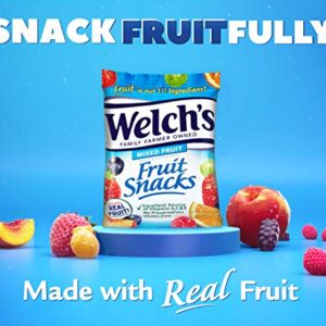 Welch's Fruit Snacks, Mixed Fruit, Perfect Halloween Candy Bulk Pack, Gluten Free, Individual Single Serve Bags, 0.8 oz (Pack of 40)