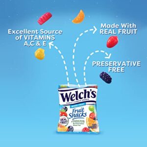 Welch's Fruit Snacks, Mixed Fruit, Perfect Halloween Candy Bulk Pack, Gluten Free, Individual Single Serve Bags, 0.8 oz (Pack of 40)