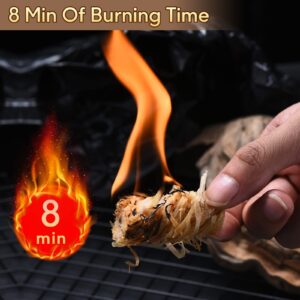 TIFMI Fire Starter - 60 Pcs Fire Starters for Campfires, Fireplace, Grill, Wood & Pellet Stove, Fire Pit, BBQ, Survival, ooni Pizza Ovens, Water Resistant and Odorless Safe for Indoor/Outdoor Use