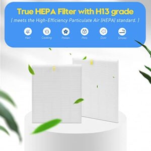 4 Pack C545 True HEPA Replacement Filter S Compatible with Winix C545 Air Purifier, Replaces Winix Filter S 1712-0096-00