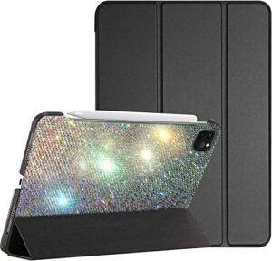 teazgopx bling rhinestone ipad pro 11 inch case (1st, 2nd, 3rd, 4th gen) 2018/2020/2021/2022 - over 4100 high quality hand glued diamond,glitter sparkle fashion luxury shiny crystal hard shell