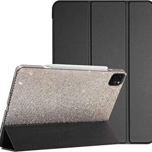 Teazgopx Glitter Diamond iPad Pro 12.9 Case 6th / 5th / 4th / 3rd Generation 2022/2021 / 2020/2018 - Over 5000 High Quality Hand Glued Rhinestone,Sparkle Bling Fashion Luxury Shiny Crystal Hard Shell