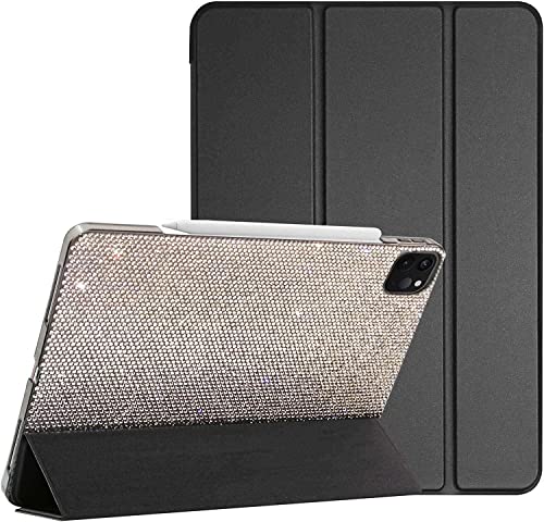 Teazgopx Glitter Diamond iPad Pro 12.9 Case 6th / 5th / 4th / 3rd Generation 2022/2021 / 2020/2018 - Over 5000 High Quality Hand Glued Rhinestone,Sparkle Bling Fashion Luxury Shiny Crystal Hard Shell