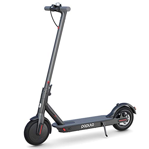 Folding Electric Scooter - 8.5” Pneumatic Tires - Up to 14.5 Miles & 15 MPH Portable Folding Commuting Electric Scooter…… & Master Lock Bike Lock Cable