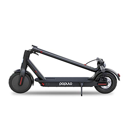 Folding Electric Scooter - 8.5” Pneumatic Tires - Up to 14.5 Miles & 15 MPH Portable Folding Commuting Electric Scooter…… & Master Lock Bike Lock Cable