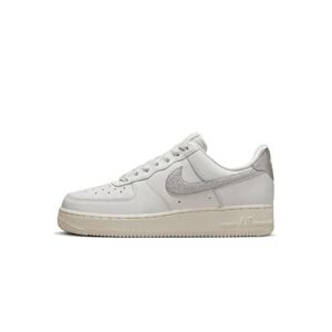 nike air force 1 womens ess trnd summit white/metallic silver size 9.5