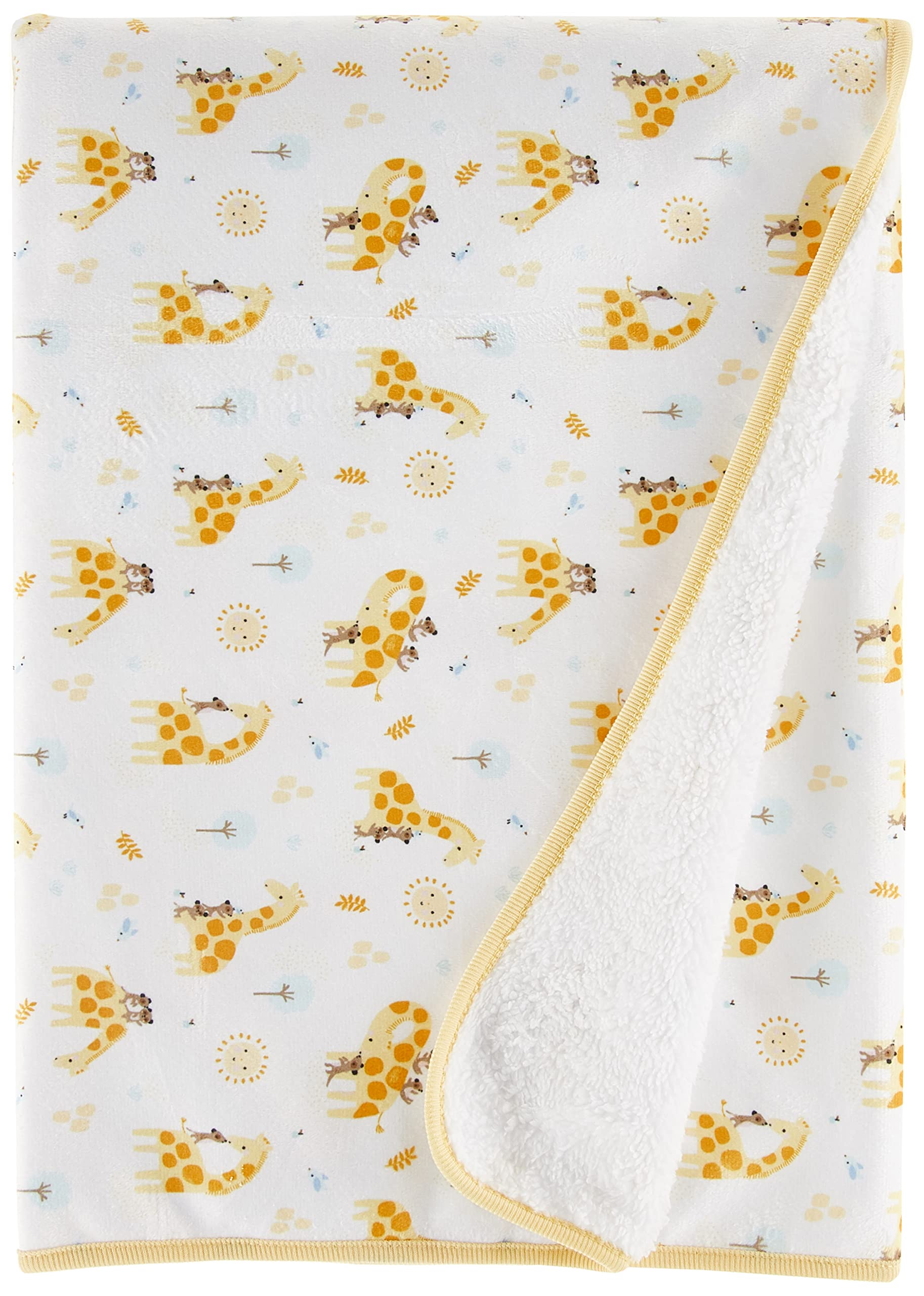 The Children's Place Baby Cozy Blanket, Yellow Giraffe, NO_Size