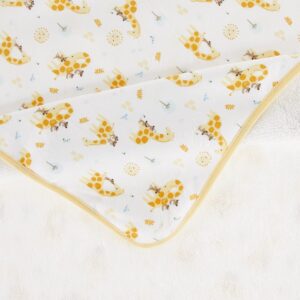 The Children's Place Baby Cozy Blanket, Yellow Giraffe, NO_Size