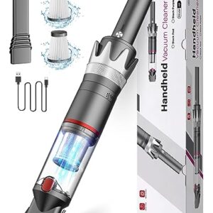 BSRCO Handheld Vacuum Cordless, Portable Car Vacuum, 3-in-1 Rechargeable Mini Wireless Cleaner with 2-Speed for Home, Pet Hair, Car