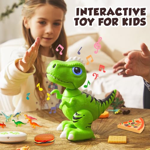 STEAM Life RC Robot Dinosaur Toys for Kids, Remote Control Smart Robot Pet Dinosaur for Age 3 4 5 6 7 8 Boys Girls, Interactive Hand Gesture Walking Dancing Robot, Kids Toys for Boy