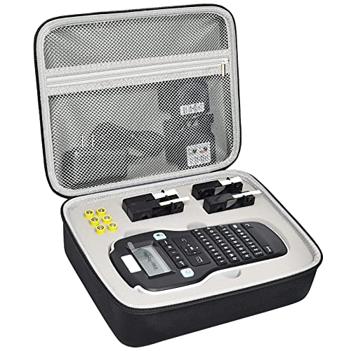 Case Compatible with DYMO Label Maker LabelManager 160/280 Portable Label Maker, Label Printer Storage Organizer for AC Adapter, Tape Cartirdges and More Accessories(Box Only) Gray