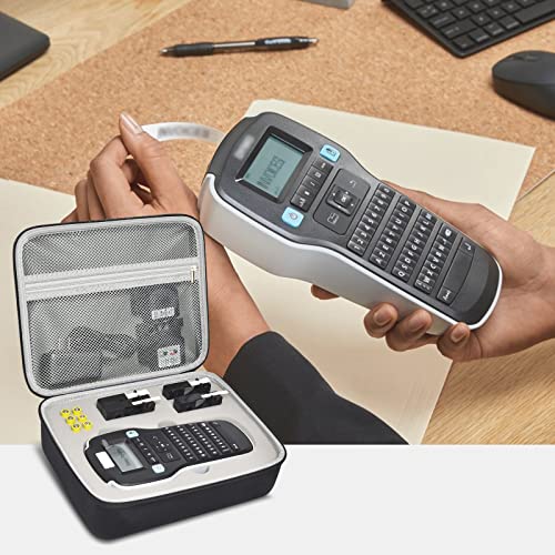 Case Compatible with DYMO Label Maker LabelManager 160/280 Portable Label Maker, Label Printer Storage Organizer for AC Adapter, Tape Cartirdges and More Accessories(Box Only) Gray